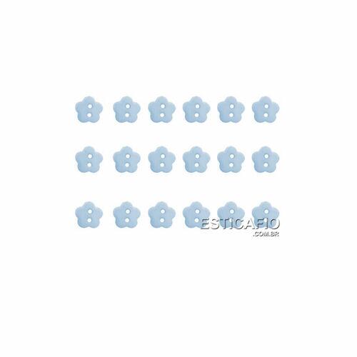 Comprar Botao P/ Apliques (Mini) Flor Azul Bebe C/ 40 Und - a partir de ...