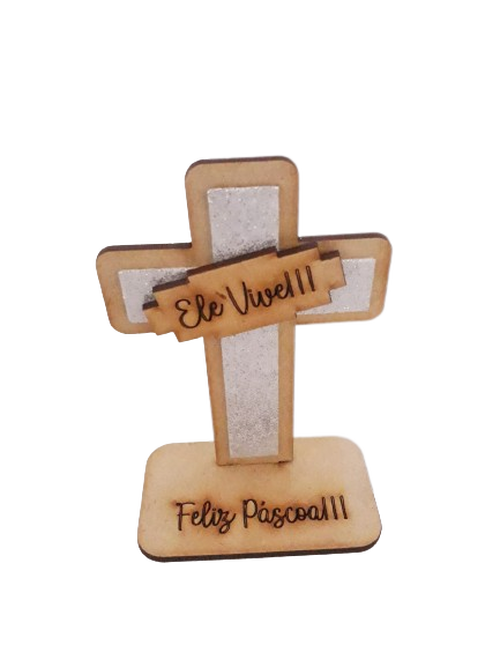 Comprar Lembrancinha Páscoa Cruz Ele Vive! - R$8,00