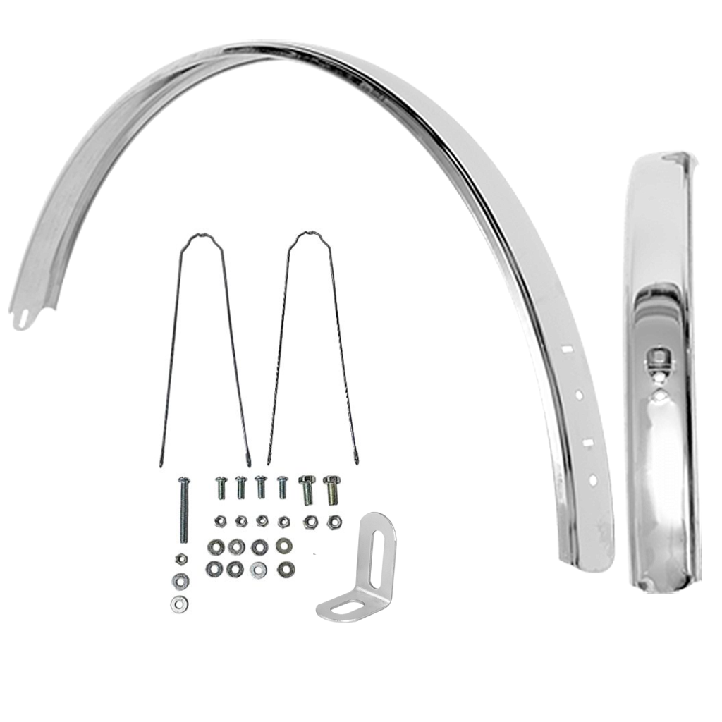 Comprar Kit Completo de Paralamas Inox Aro 26 - a partir de R$43,71 - Bike Brás