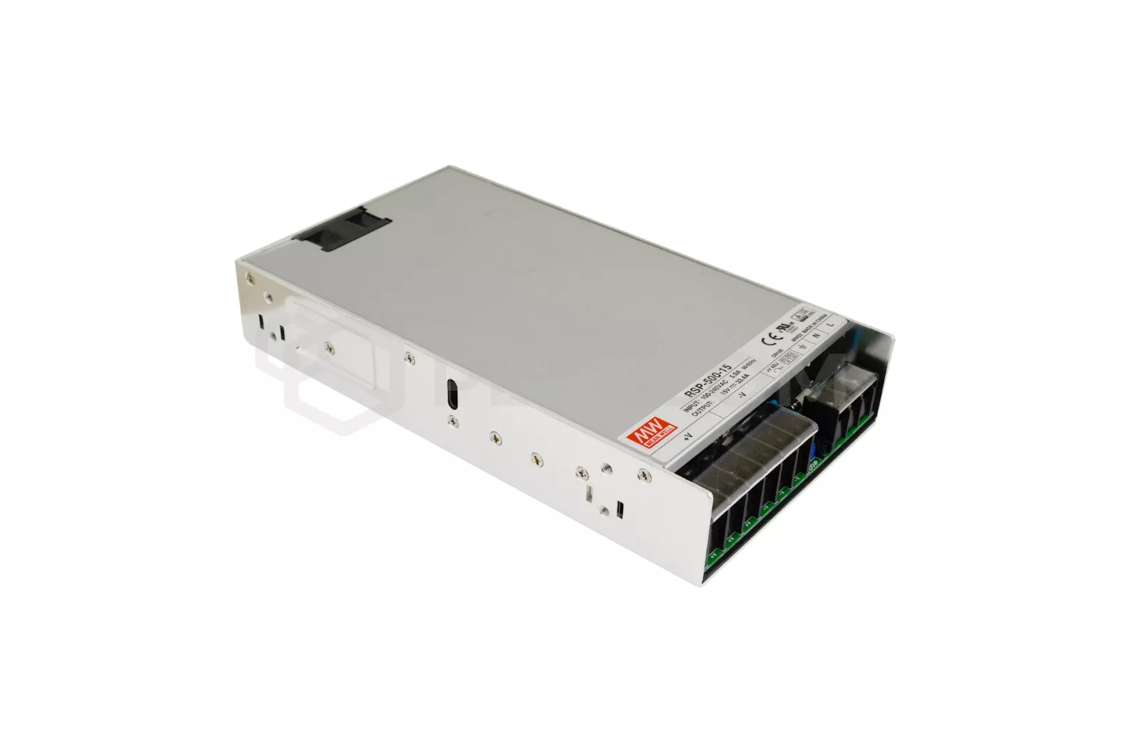 RSP-500-15 Mean Well | Fonte Chaveada 500W 15VCC 33.4A 88-264VCA 120-370VCC