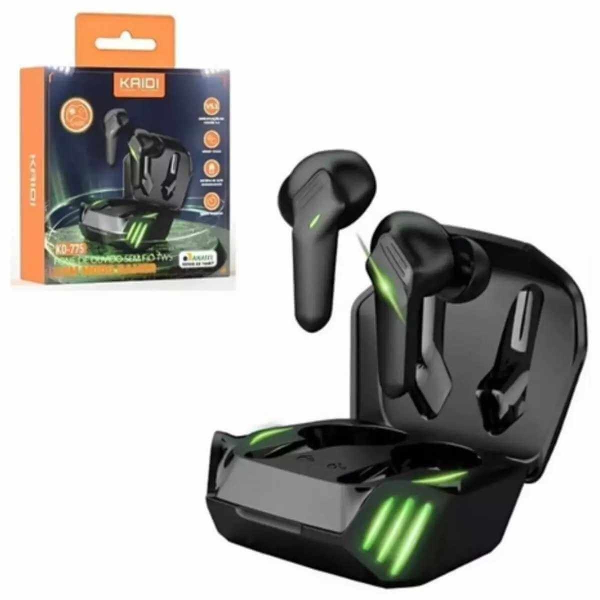 Fone De Ouvido Wireless TWS Gamer Kaidi KD-775 - a partir de R$85,50