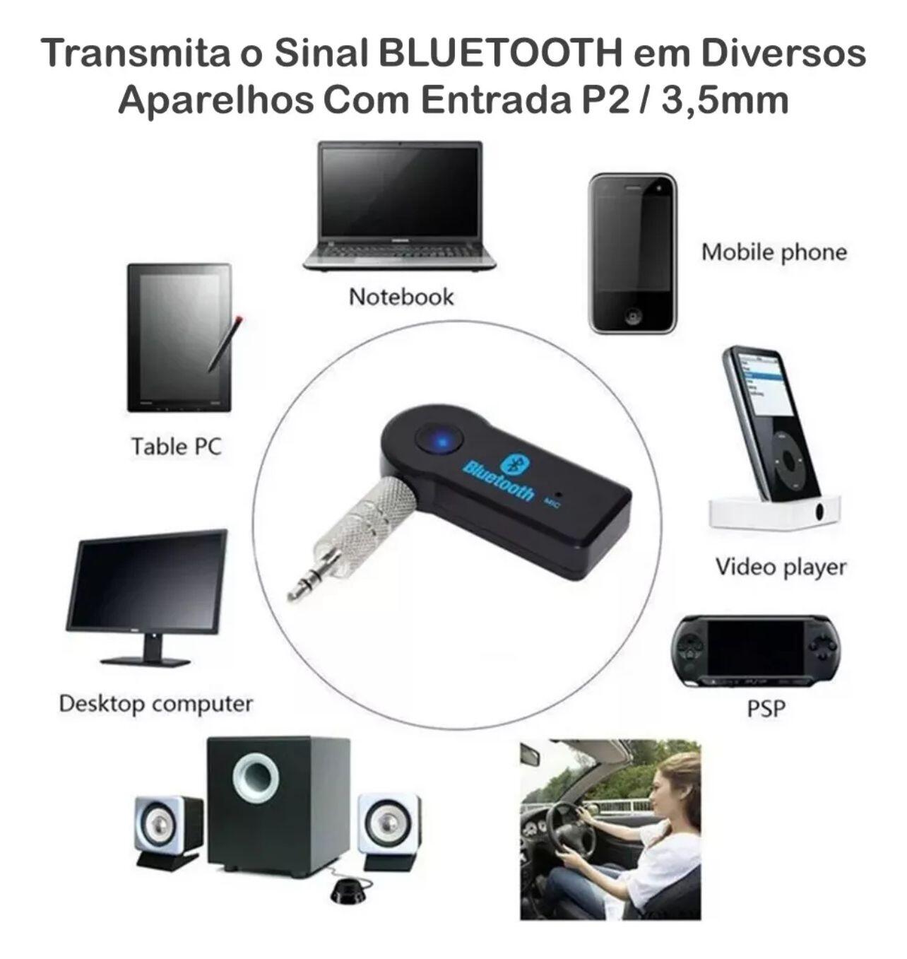 Conector Sinal Bluetooth Entrada P2 LE-805B