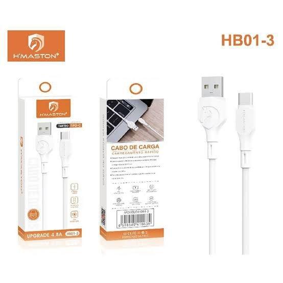 Cabo USB H'Maston HB01 4.8A Carga Rápida