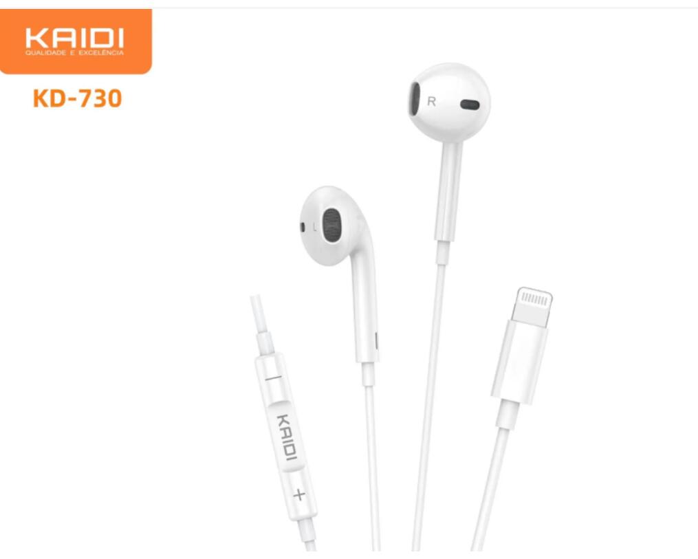 Fone de Ouvido Lightning Kaidi KD-730