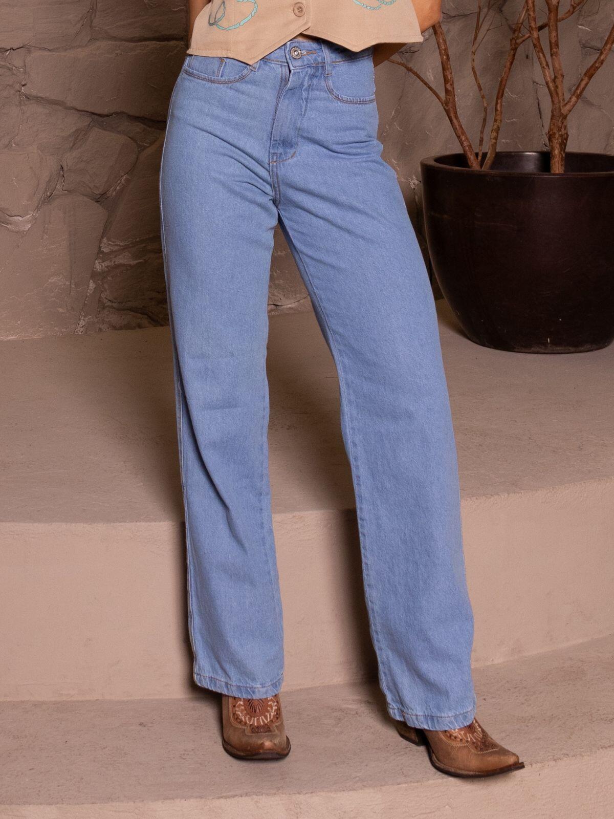 Comprar CALÇA JEANS DELAVE AZUL CLARA REF: 4504 - a partir de R$116,30