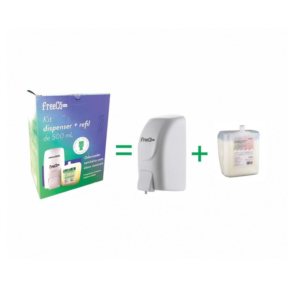 Kit dispenser Refil 500 ML Bloqueador De Odores Sanitários