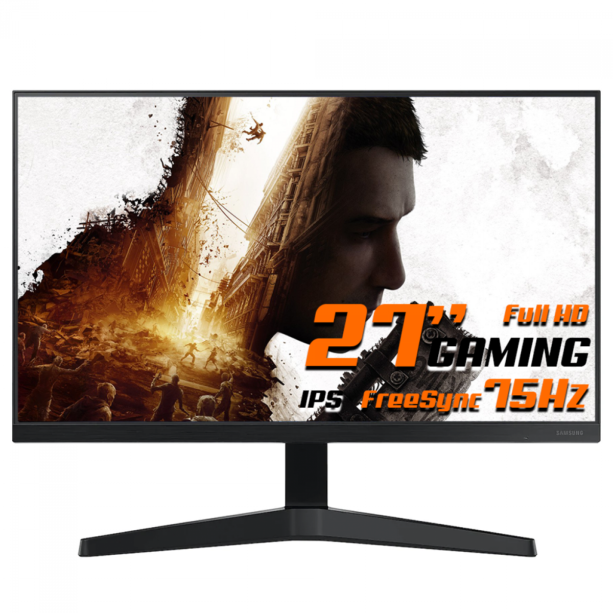 Comprar Monitor Gamer Samsung 27" FHD, 75Hz, HDMI, VGA,Freesync, T350 - Lulinha Store