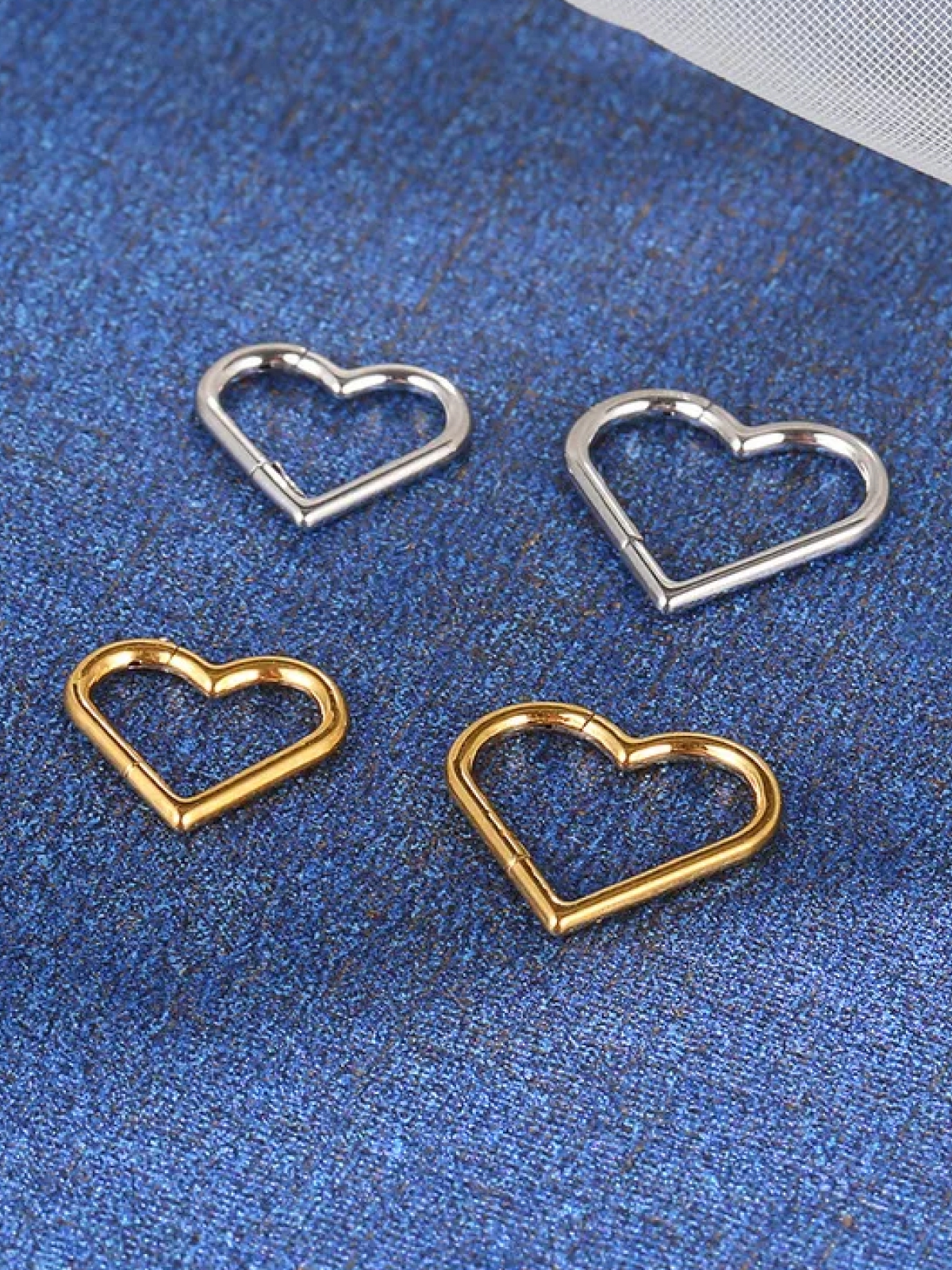 Comprar PIERCING CORAÇÃO LISO TITÂNIO PVD SEGMENTO ARTICUL - de R$17,10 ...