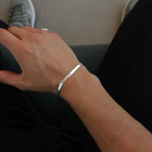 Comprar Pulseira Laminada XL Masculina em Prata 925 - Argennti Joias em Prata 925