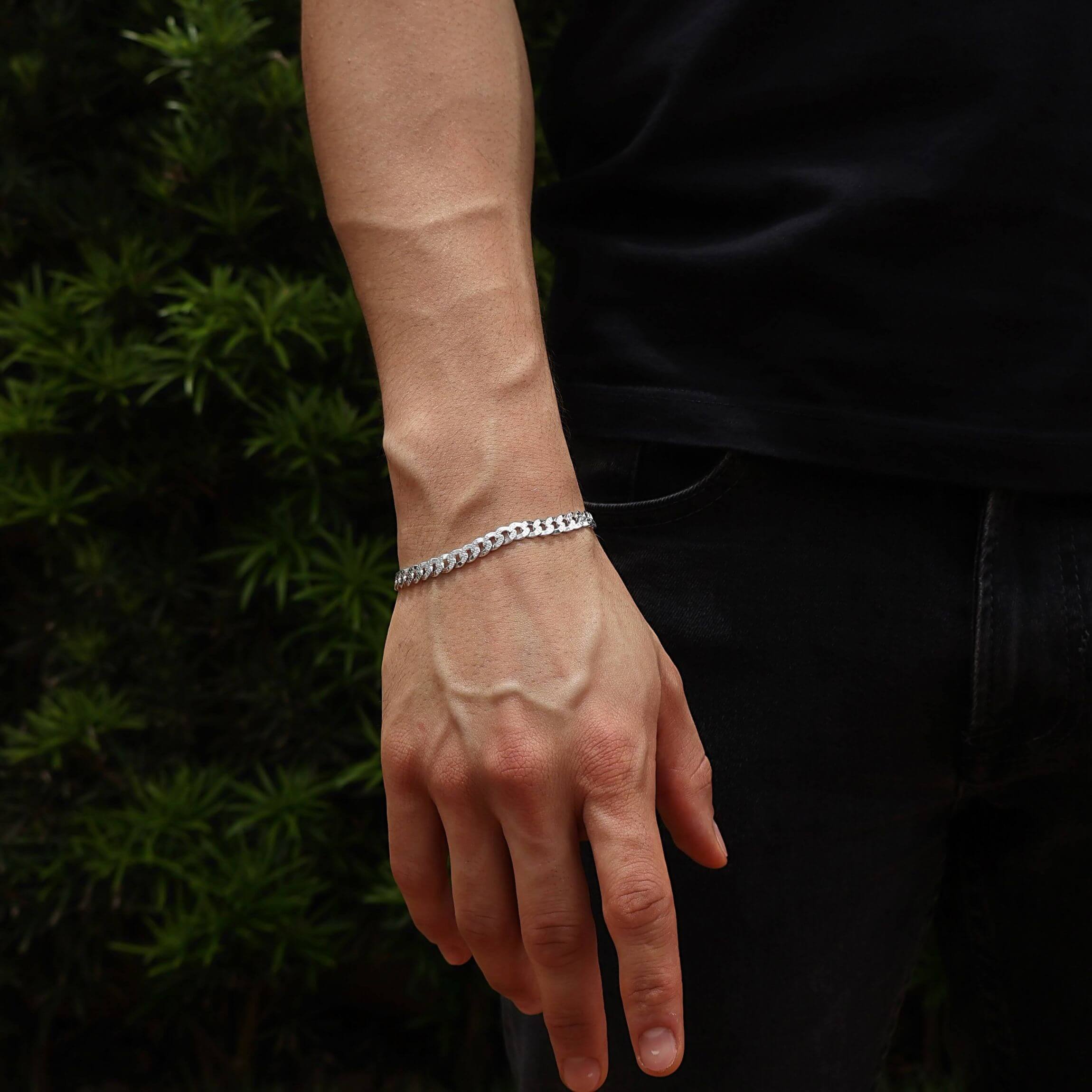 Comprar Pulseira Grumet Pavi Masculina em Prata 925