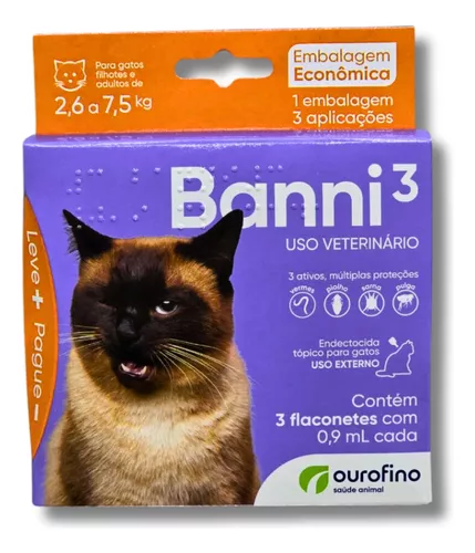 Comprar BANNI 3 0,90ML C/ 3 FLACONETES - R$204,50