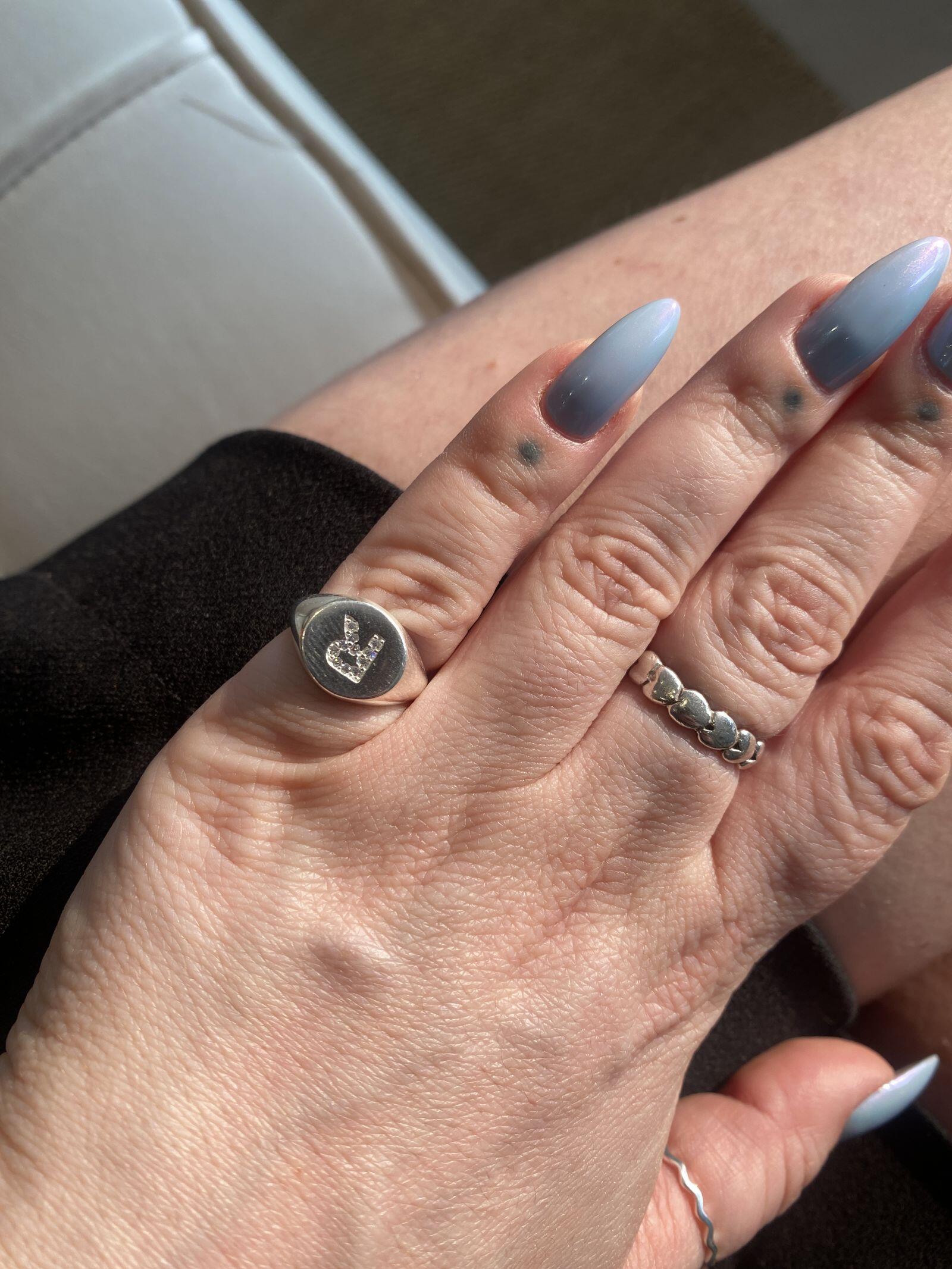 Anel Mindinho Letra Inicial Prata 925 - Personalizado | Nácar Pratas ...