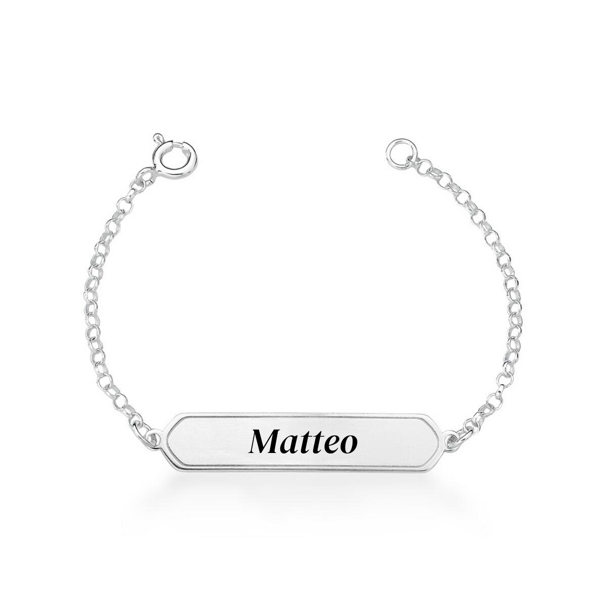 Comprar Pulseira de Prata Personalizada Infantil - Joias em Prata 925 ...