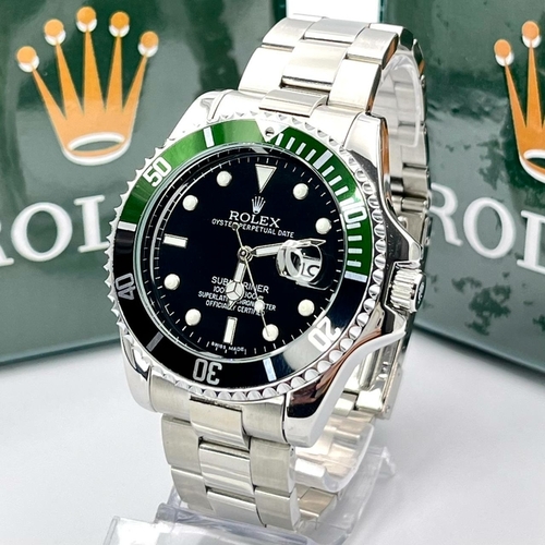 Comprar Relógio Rolex Submariner verde misto preto linha Gold a prova ...