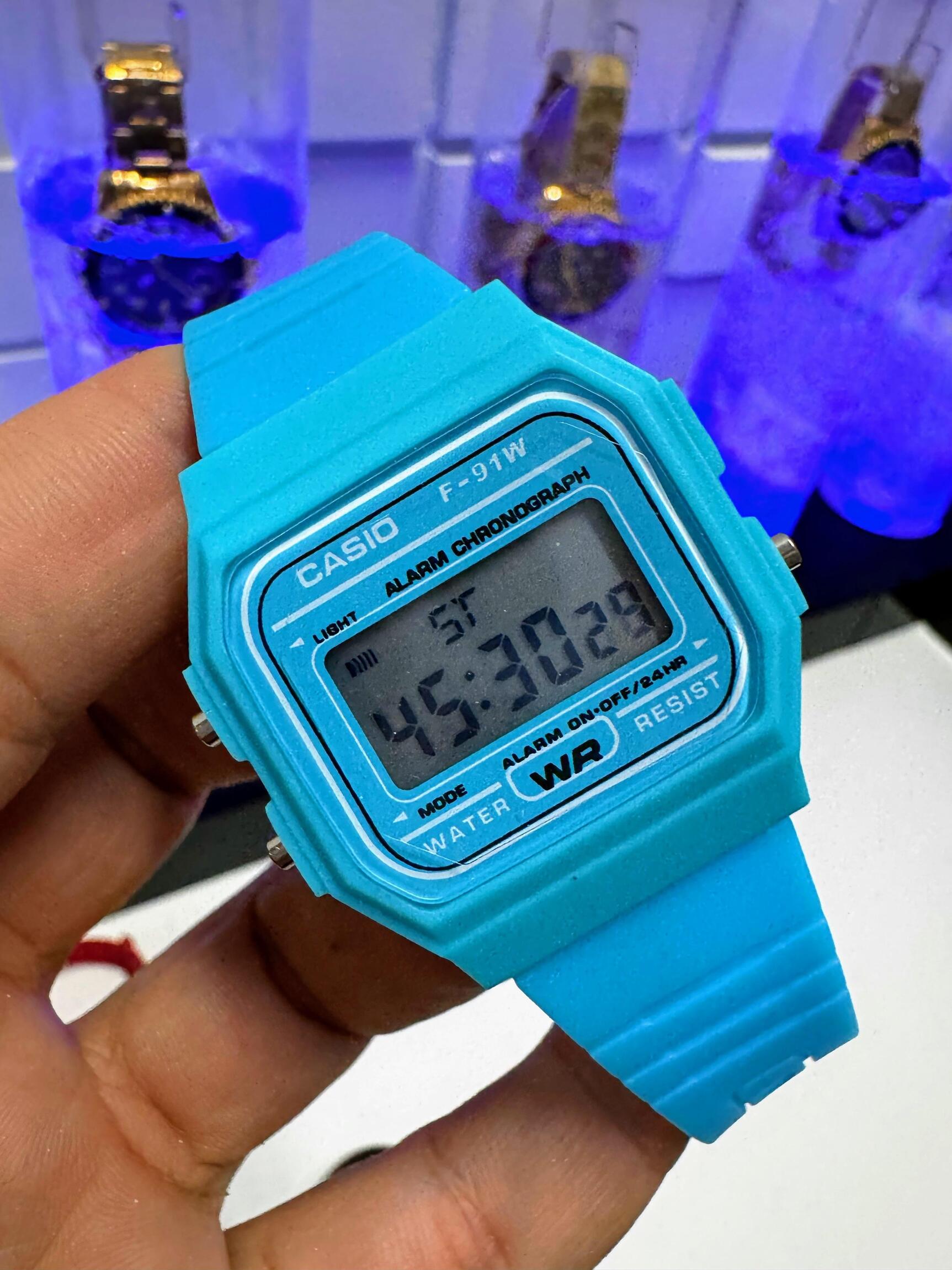 Comprar Relógio Casio Vintage Azul Claro Borracha Basico - Rélógios no ...