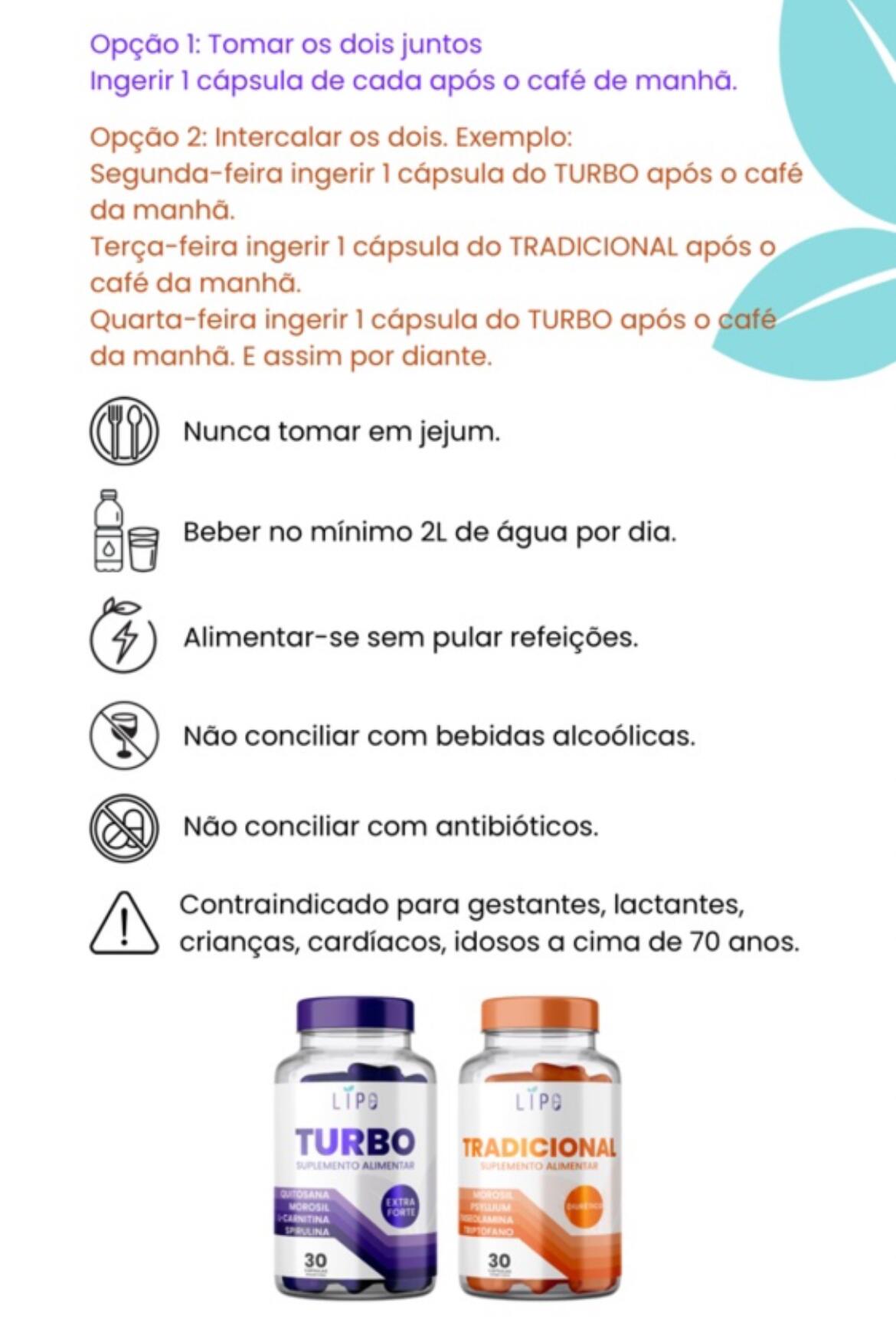 Comprar KIT LIPO - turbo e tradicional (30 cápsulas cada) - a partir de ...