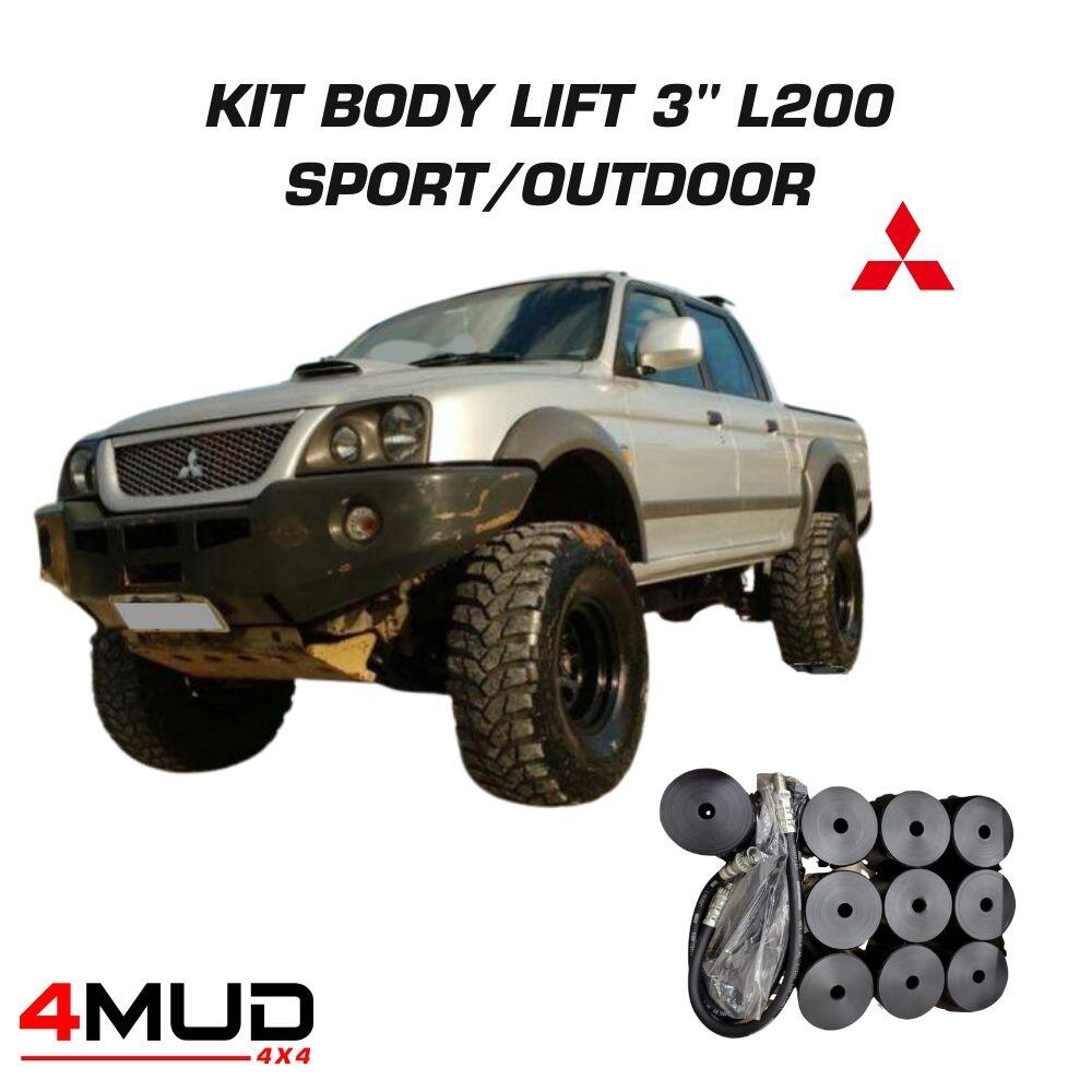 Body Lift Calço de Carroceria 3" Polegadas 7,5cm L200 OUTDOOR - R$1.999,99