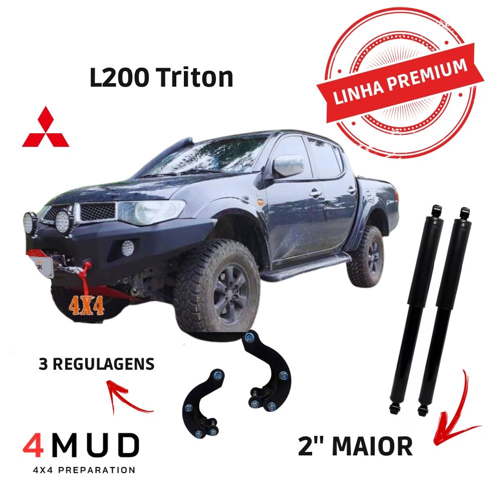 Comprar Kit Lift de Suspensão de 2" Polegadas L200 TRITON 2008-2016 ...