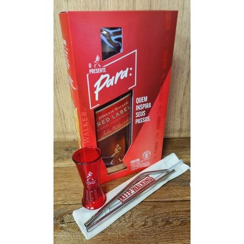 Comprar Kit Whisky Red Label 1Lt+ Dosador e Canudo de aço inoxidável ...