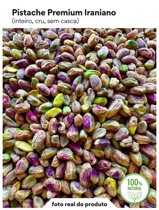 Pistache Iraniano Inteiro (cru, sem casca) - de R$59,90 a R$284,90
