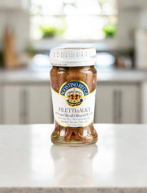 Filé De Anchova em Azeite de Oliva Siciliano 90g Agostino