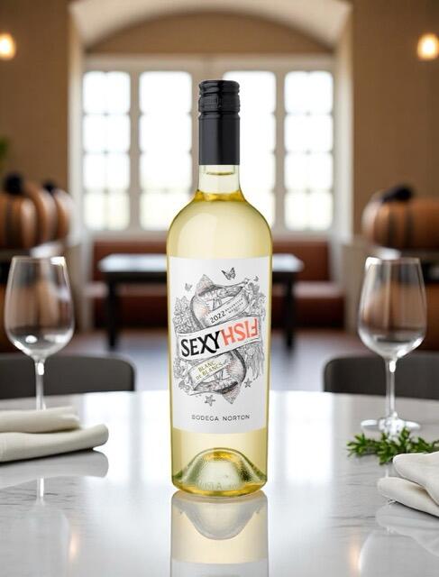 Vinho Branco Argentino Sexy Fish Blanc de Blancs 2023 750ml - Norton - a partir de R$73,62