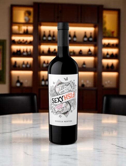 Vinho Cabernet Franc Argentino Sexy Fish 2023 750ml - Norton