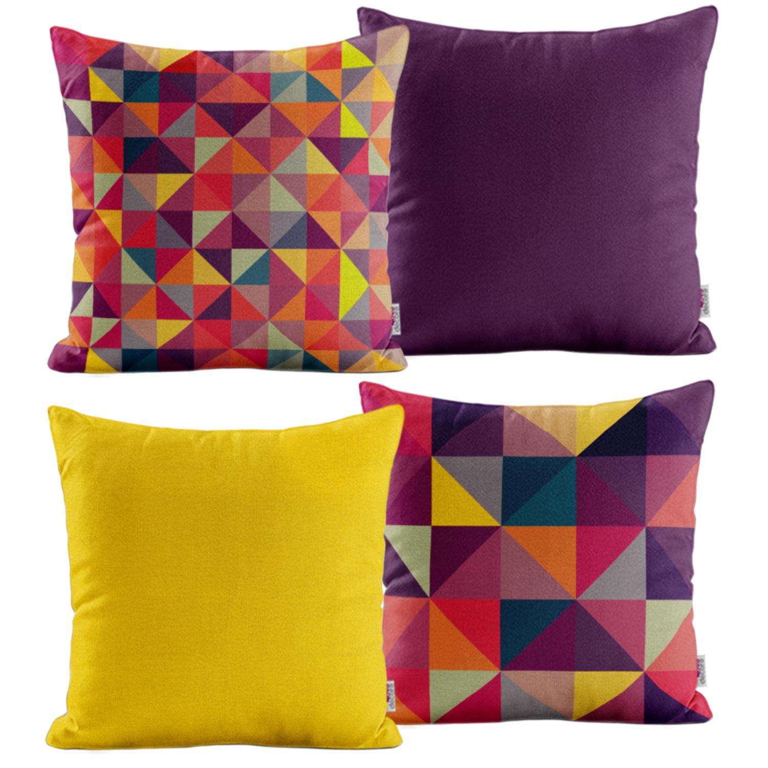 Almofadas Coloridas e Decorativas Para Sofá - Novadecora