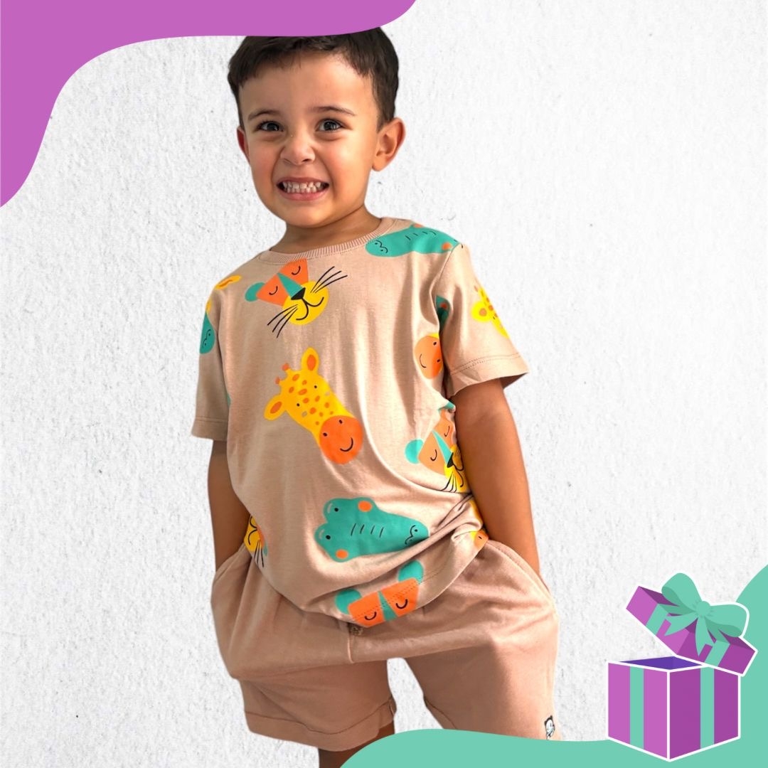 Comprar Conjunto Moletinho Safari - Lumar Box Kids