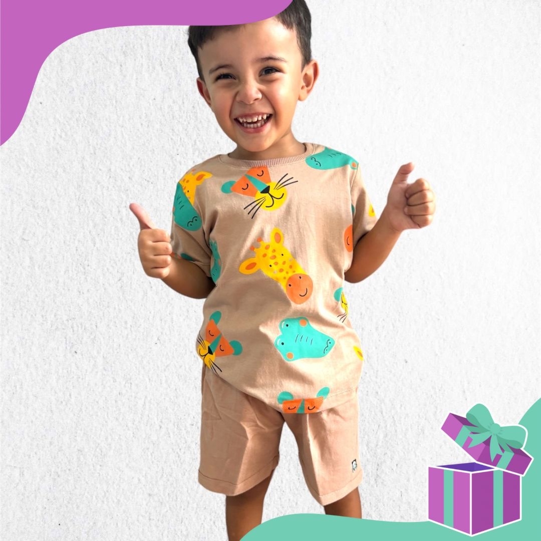 Comprar Conjunto Moletinho Safari - Lumar Box Kids