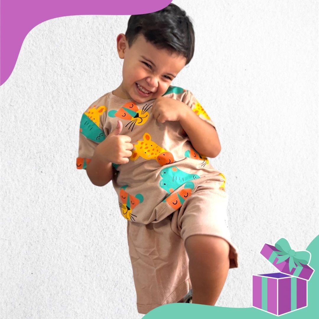 Comprar Conjunto Moletinho Safari - Lumar Box Kids