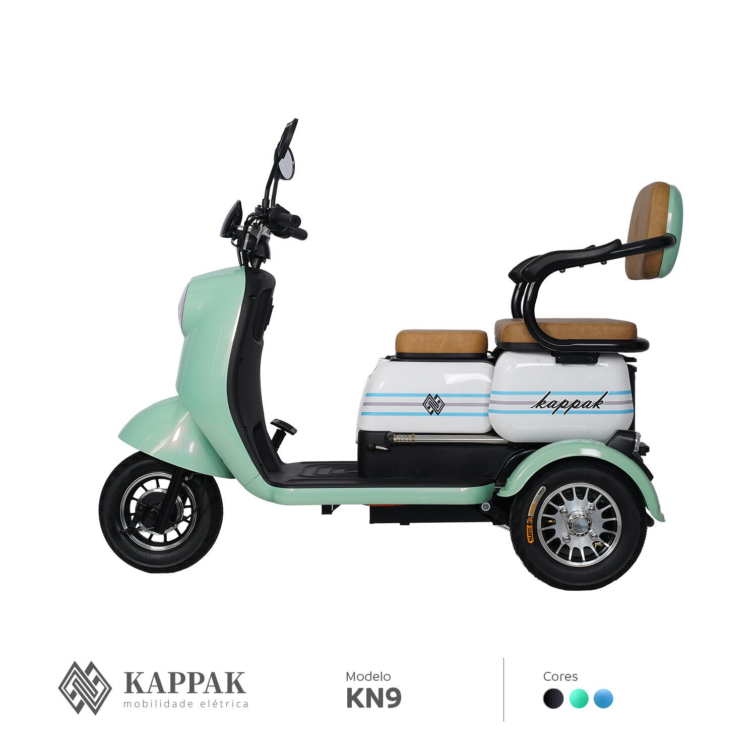 Triciclo Elétrico KAPPAK KN9 1000W Autopropelido Sem CNH