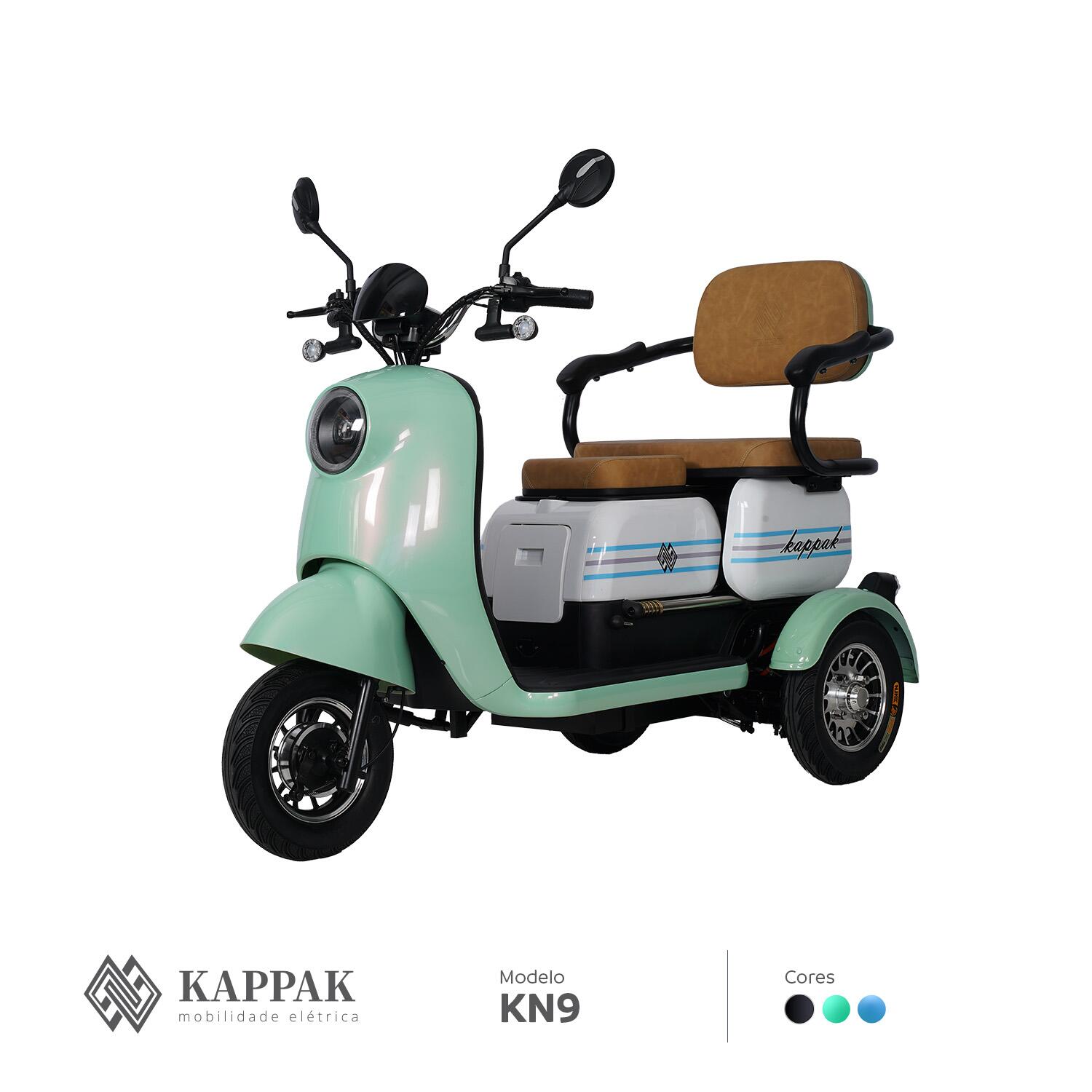 Triciclo Elétrico KAPPAK KN9 1000W Autopropelido Sem CNH