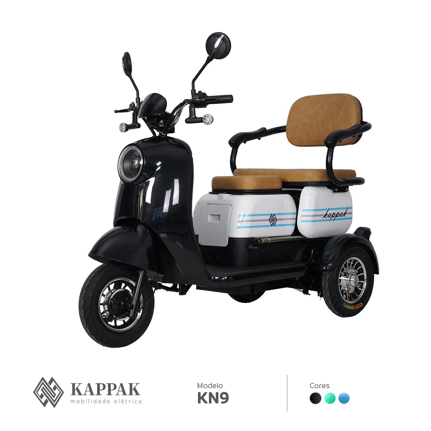 Triciclo Elétrico KAPPAK KN9 1000W Autopropelido Sem CNH