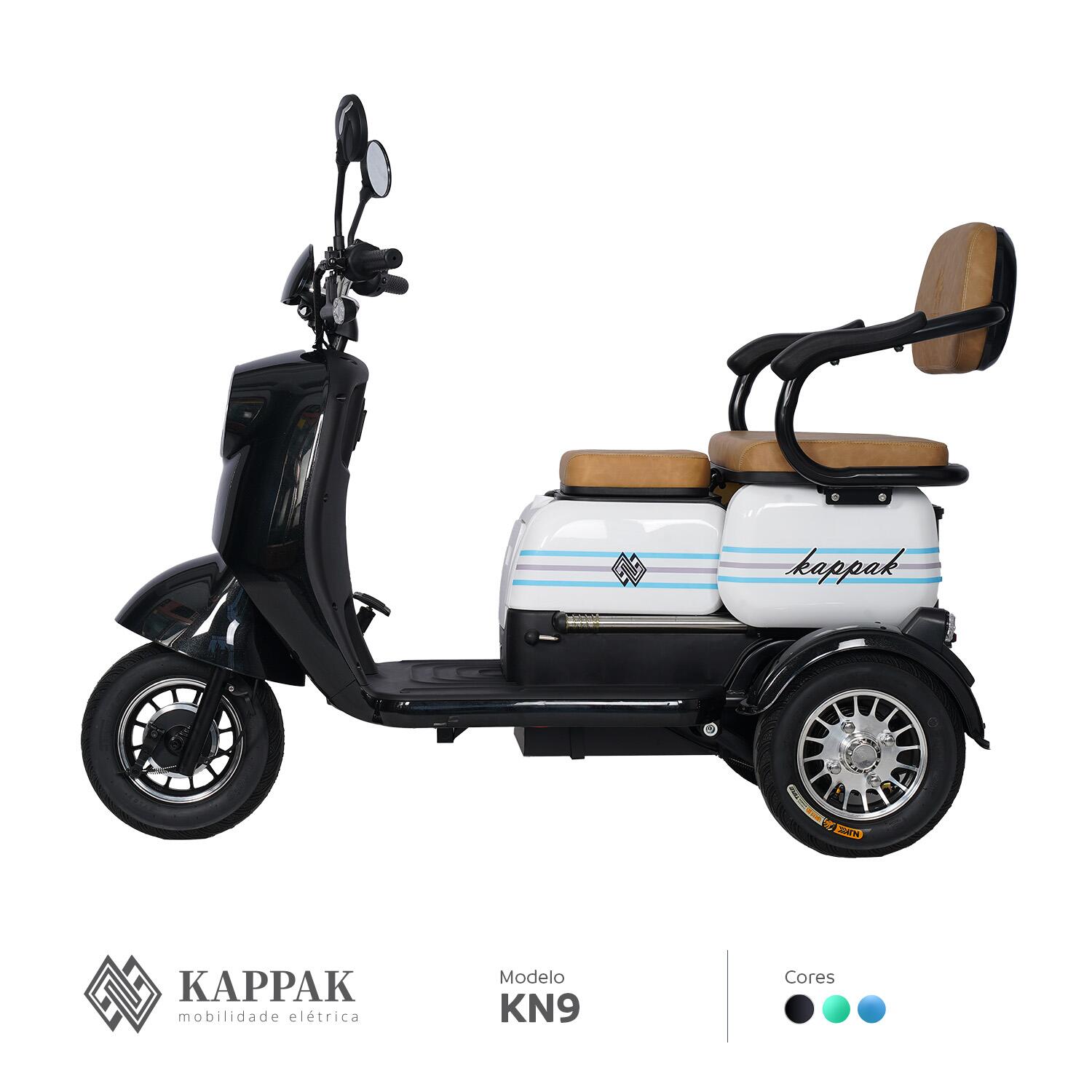 Triciclo Elétrico KAPPAK KN9 1000W Autopropelido Sem CNH