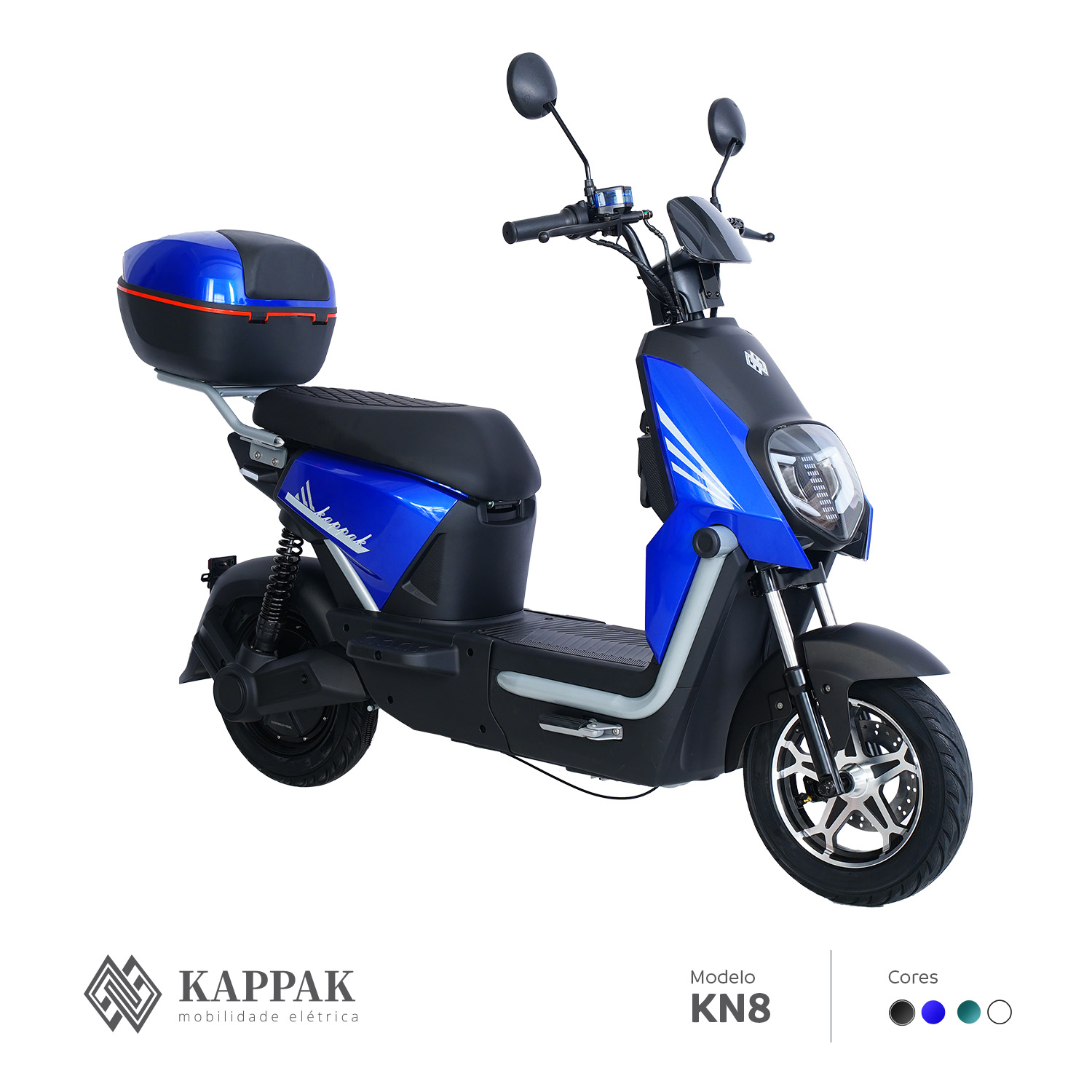 Scooter Elétrica KAPPAK KN8 1000W Autopropelido Sem CNH