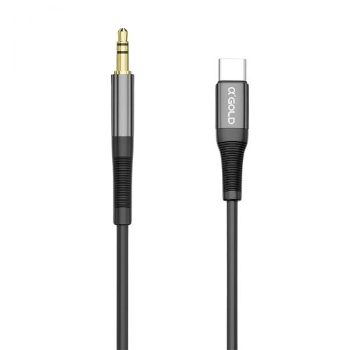 Cabo USB-C para P2 1M CB-58 A'Gold Pro de Alta Qualidade - R$42,86