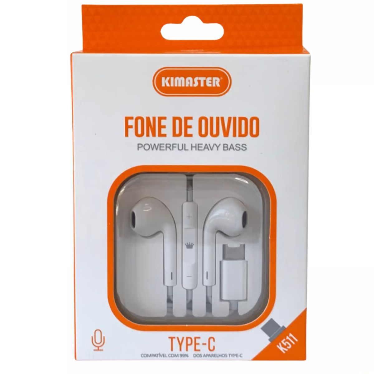 Fone de Ouvido USB-C Kimaster K511: Som de alta qualidade e conforto ...
