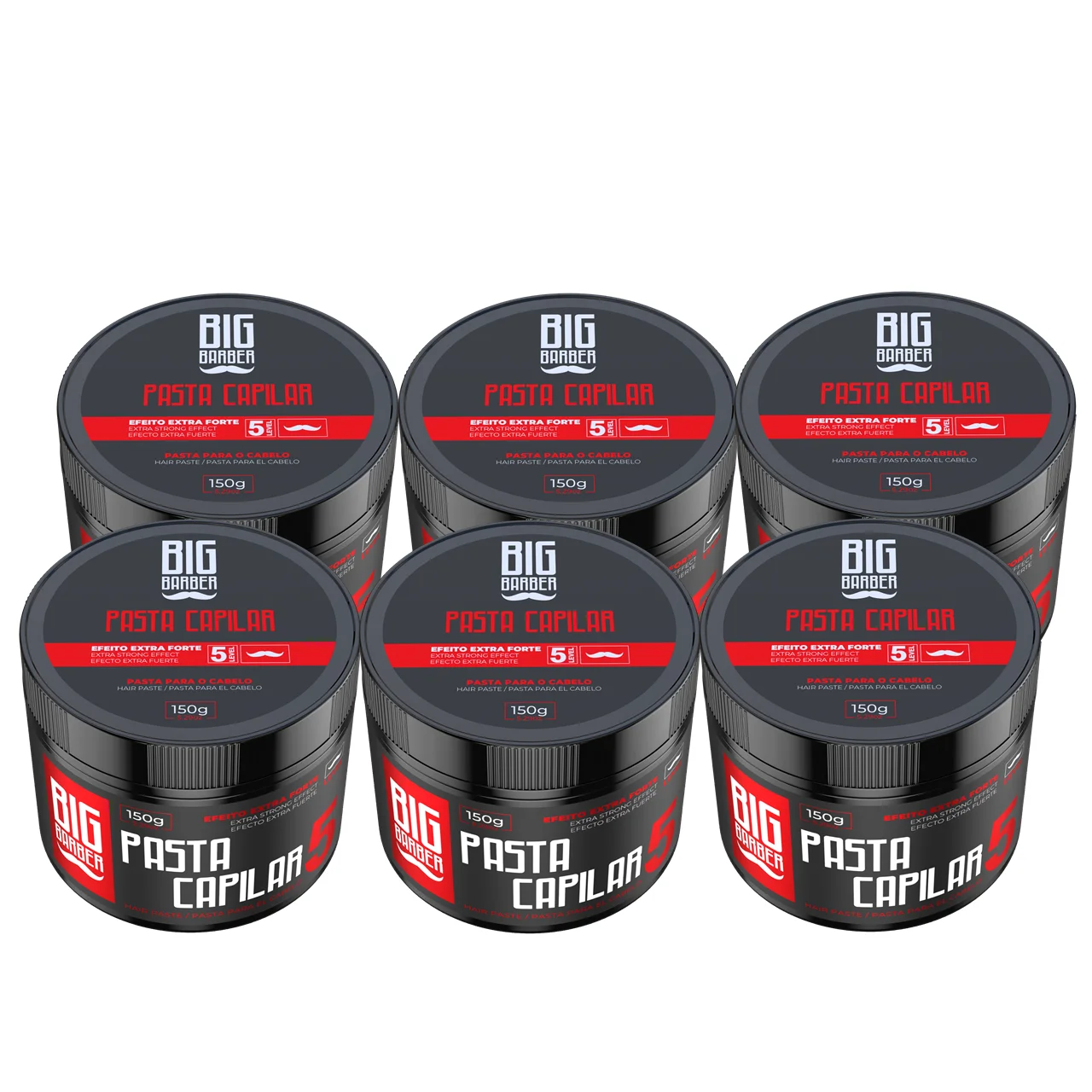 Comprar Pasta Capilar Big Barber 150g Level 5 Efeito Extra Forte Caixa ...