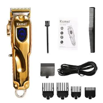 Comprar Combo Maquina de Corte Kemei Km-2010 Cordless + Máquina De Acabamento Kemei 1949 Gold ...