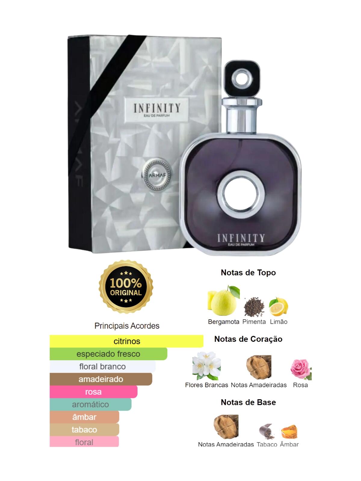 Comprar Infinity Silver Armaf 105ML EDP - R$379,99