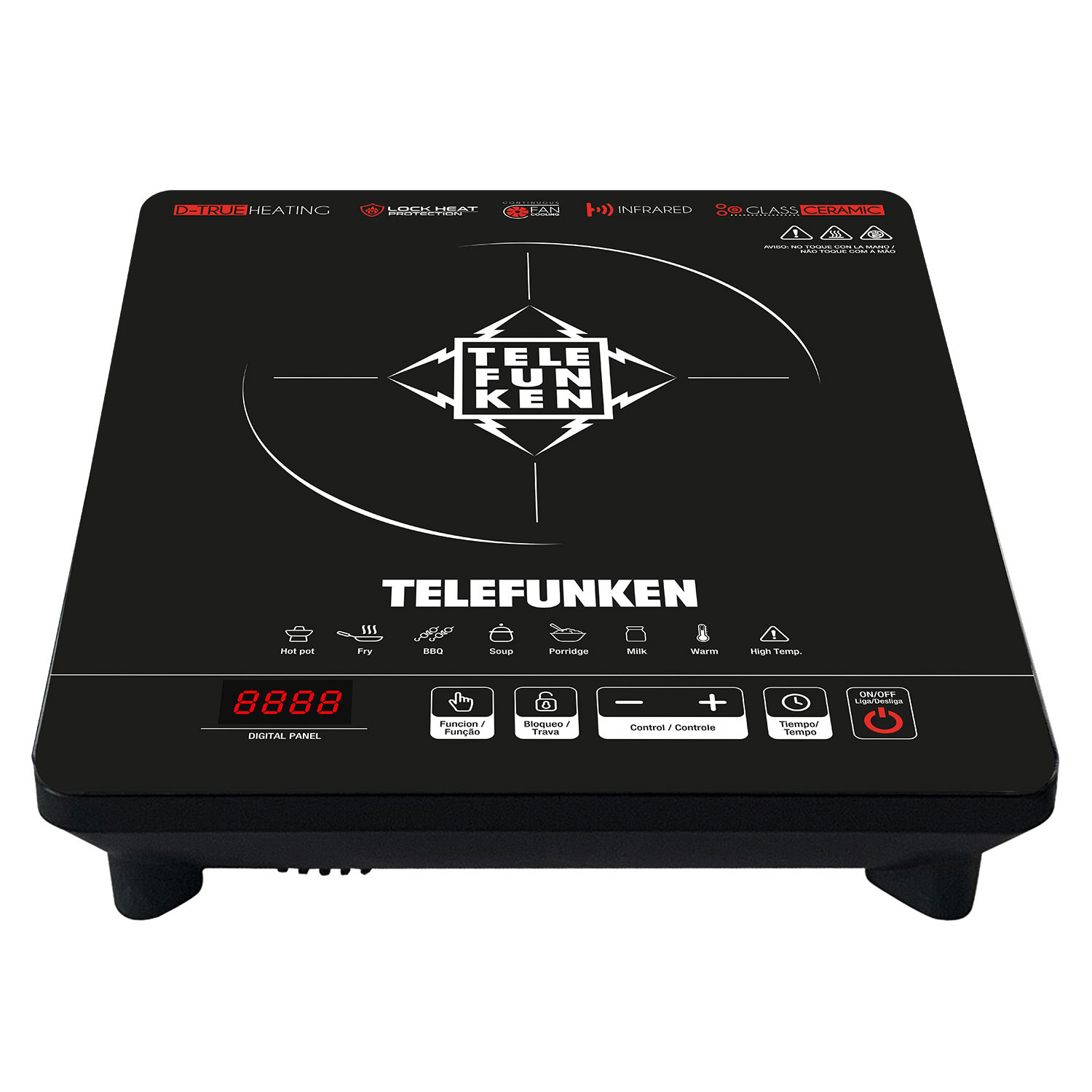 Comprar Cooktop Infravermelho 1 Boca Portátil Telefunken TF AV 8000 - 101dB Tudo para Sua Casa