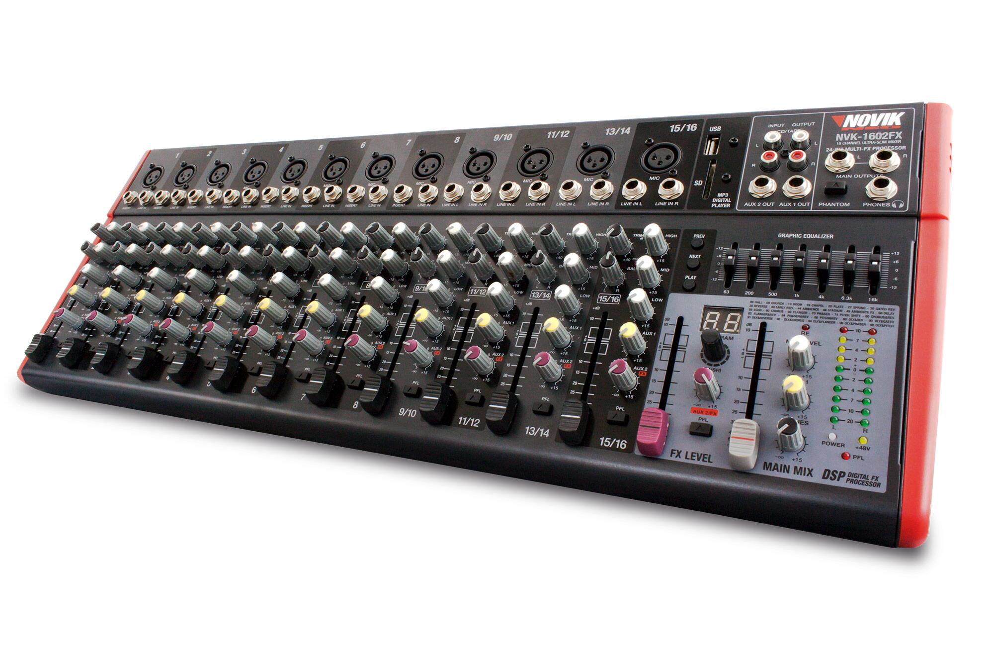 Comprar Mesa Mixer 16 Canais Novik Neo NVK 1602 Bluetooth