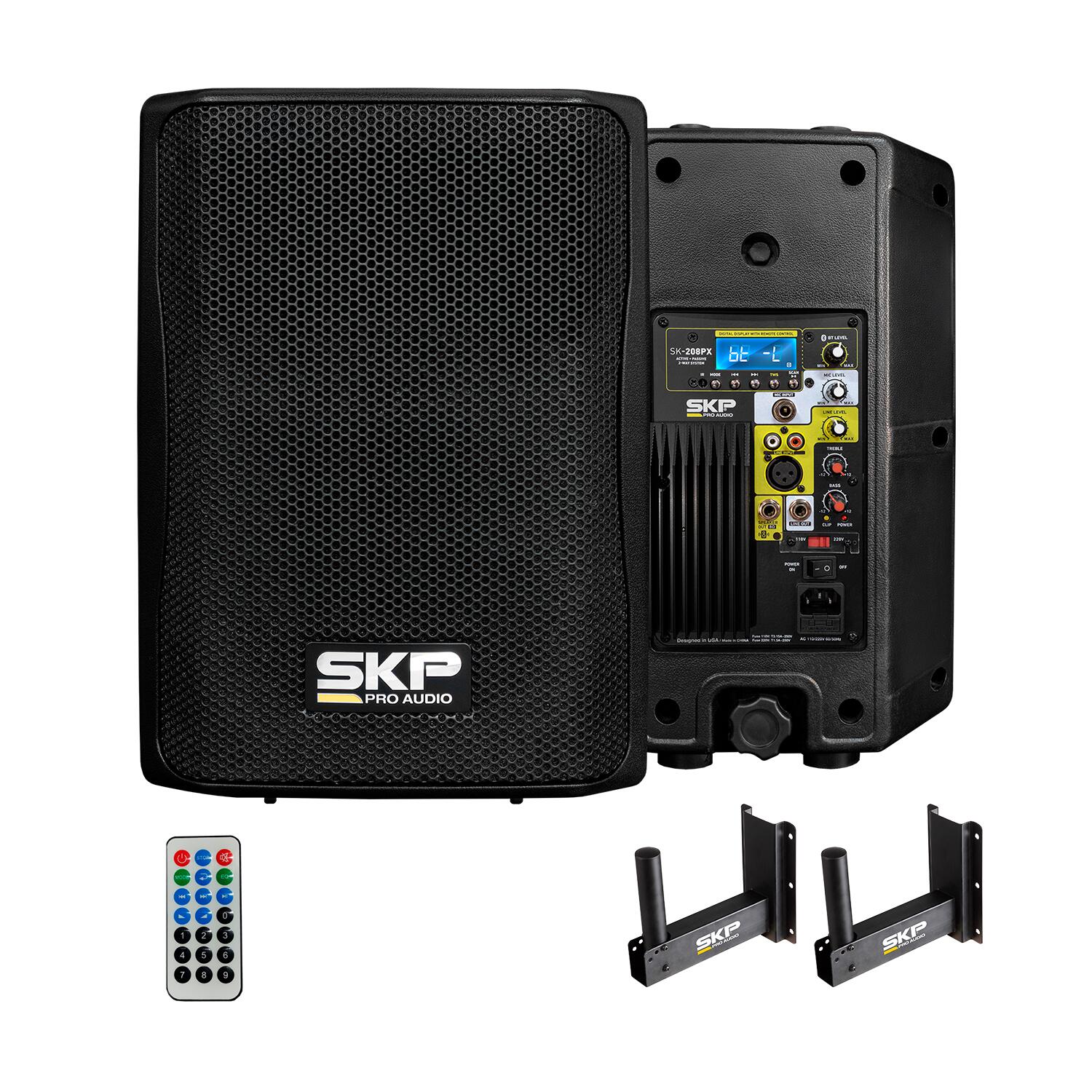 Comprar Sistema Profissional Caixa Ativa e Passiva SKP Pro SK 208 PX - 101dB Tudo para Sua Casa
