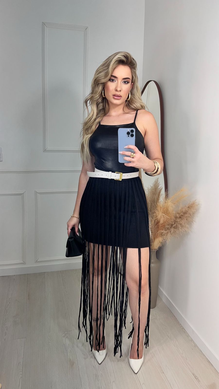 Comprar SAIA TRICOT FRANJA MODALPREMIUM - Tricot Store - Moda Feminina