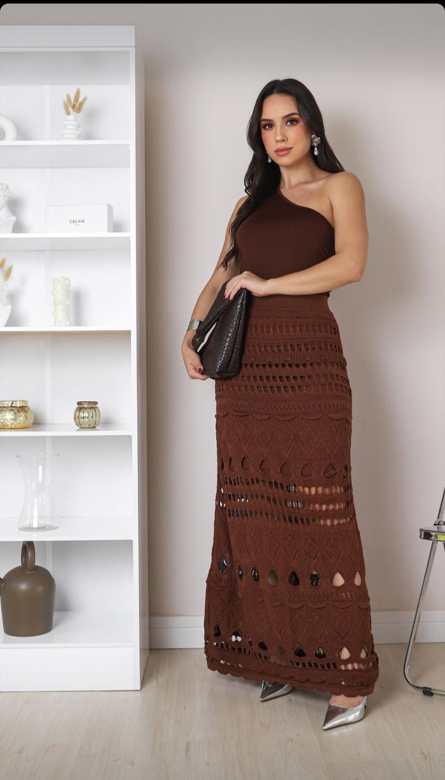 Comprar SAIA TRICOT RENDADA MAYARA - Tricot Store - Moda Feminina