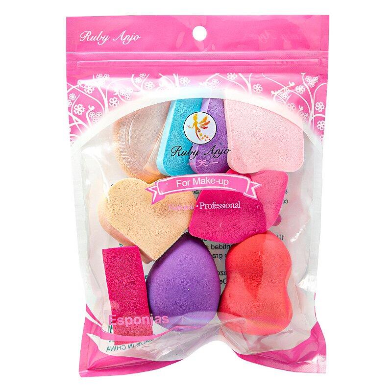 Comprar BOX - KIT ESPONJA PARA MAQUIAGEM C/ 9 PEÇAS - WL-205 - RUBY ...