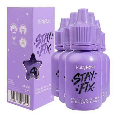 Comprar BOX - COLA PARA GLITTER RUBY ROSE STAY FIX - HB-584 - C/24 PÇS ...