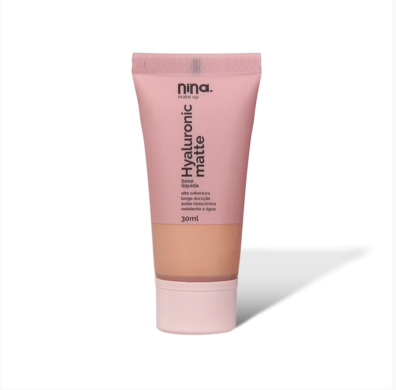 Comprar BASE LIQ. HYALURONIC MATTE NINA MAKEUP - COR 2 - R$48,99 ...