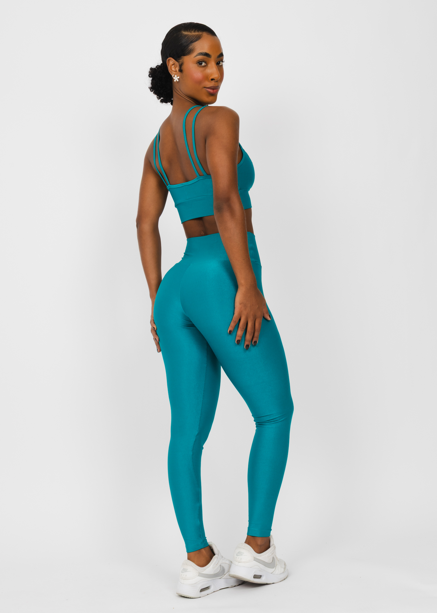 Comprar Conjunto Legging Básica + Top Isa Compressão Caribe - Dalu ...